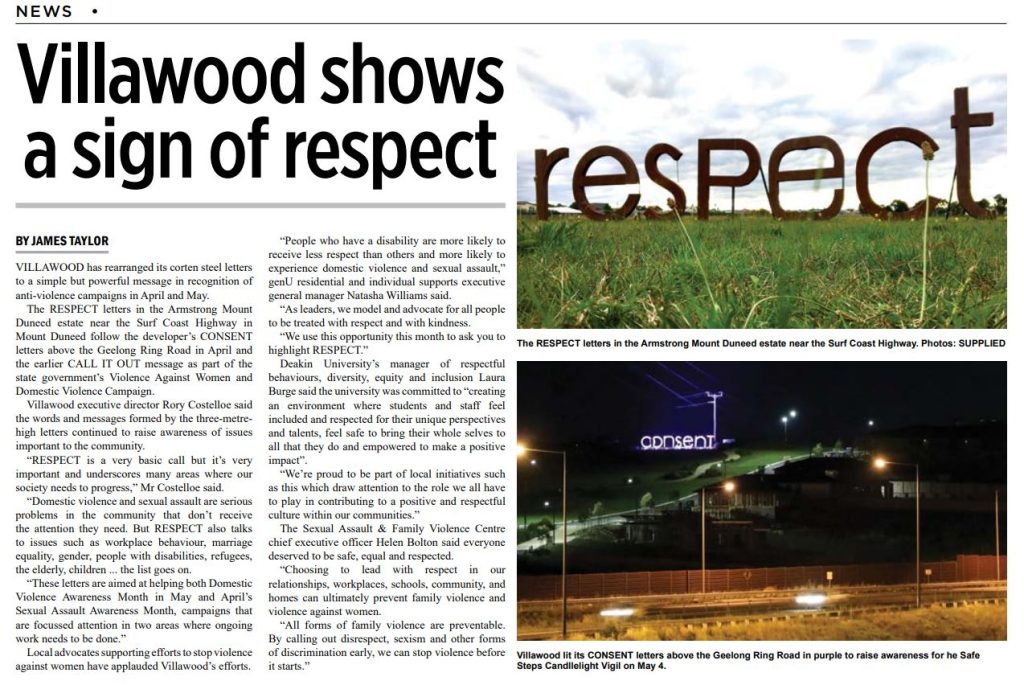 Villawood Shows A Sign Of Respect - Villawood Properties