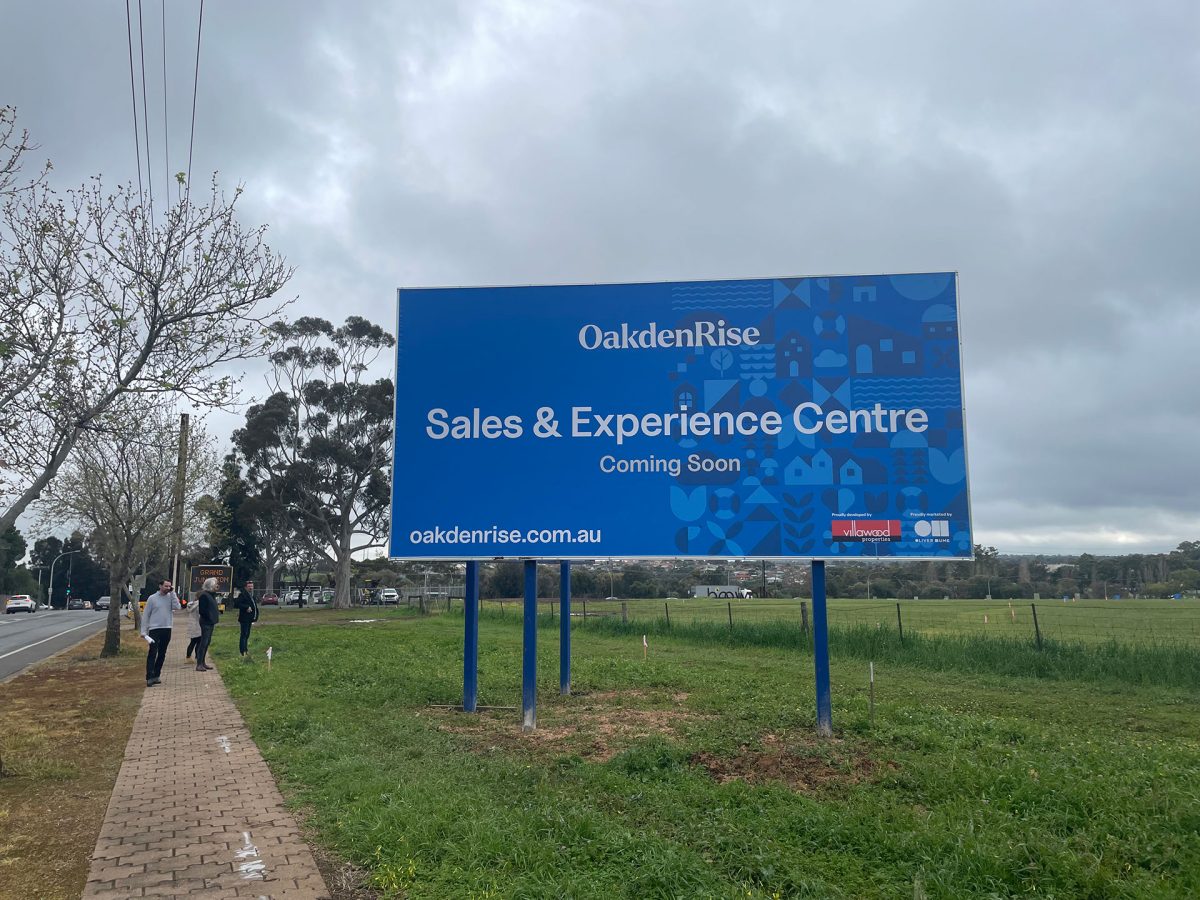 Oakden Rise Sales Centre Under Construction - Villawood Properties